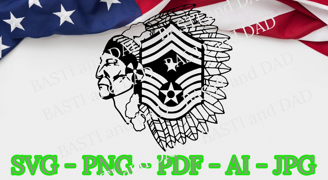 US Air Force Command Chief Master Sgt Logo SVG, Png, Ai and Jpeg, Air ...