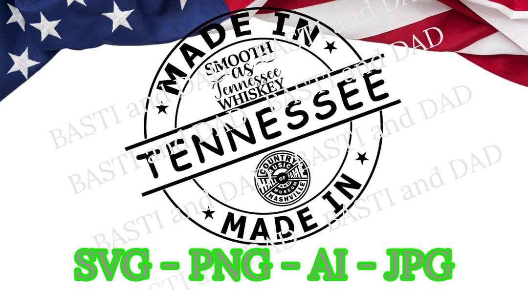 Made in Tennessee Svg, Tennessee Svg, United States Png, US State Svg ...