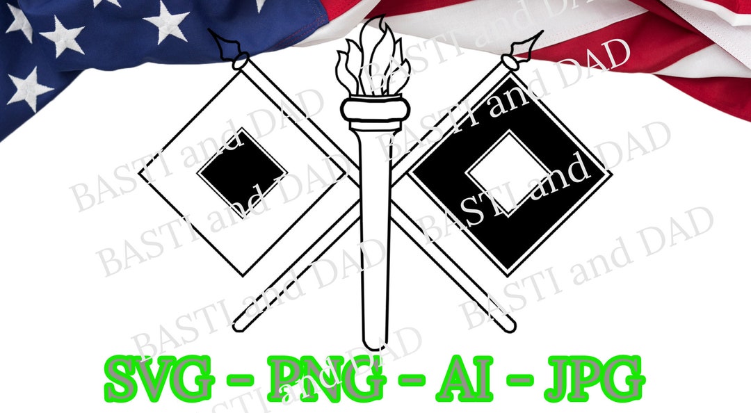 US Army Signal Branch Insignia Svg, Army Signal, US Army Signal SVG ...
