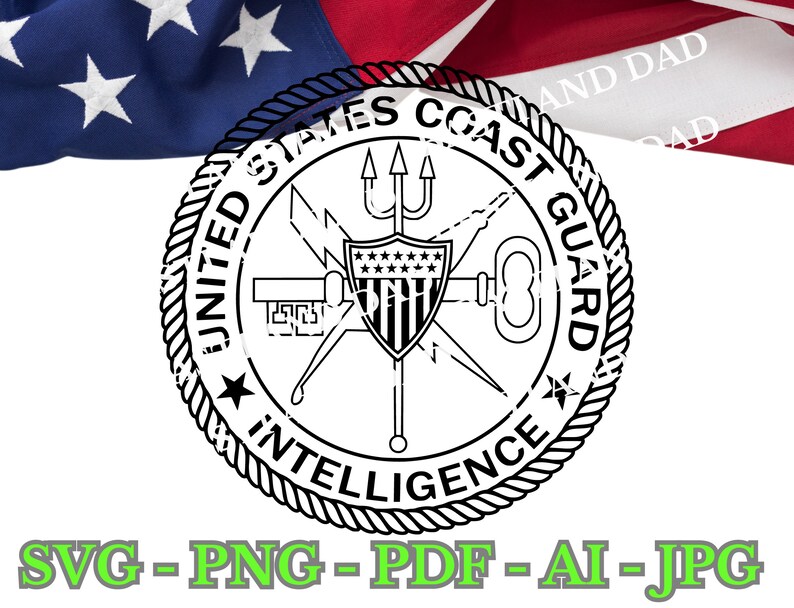Coast Guard Intelligence Insignia SVG: Semper Paratus Badge (digital ...