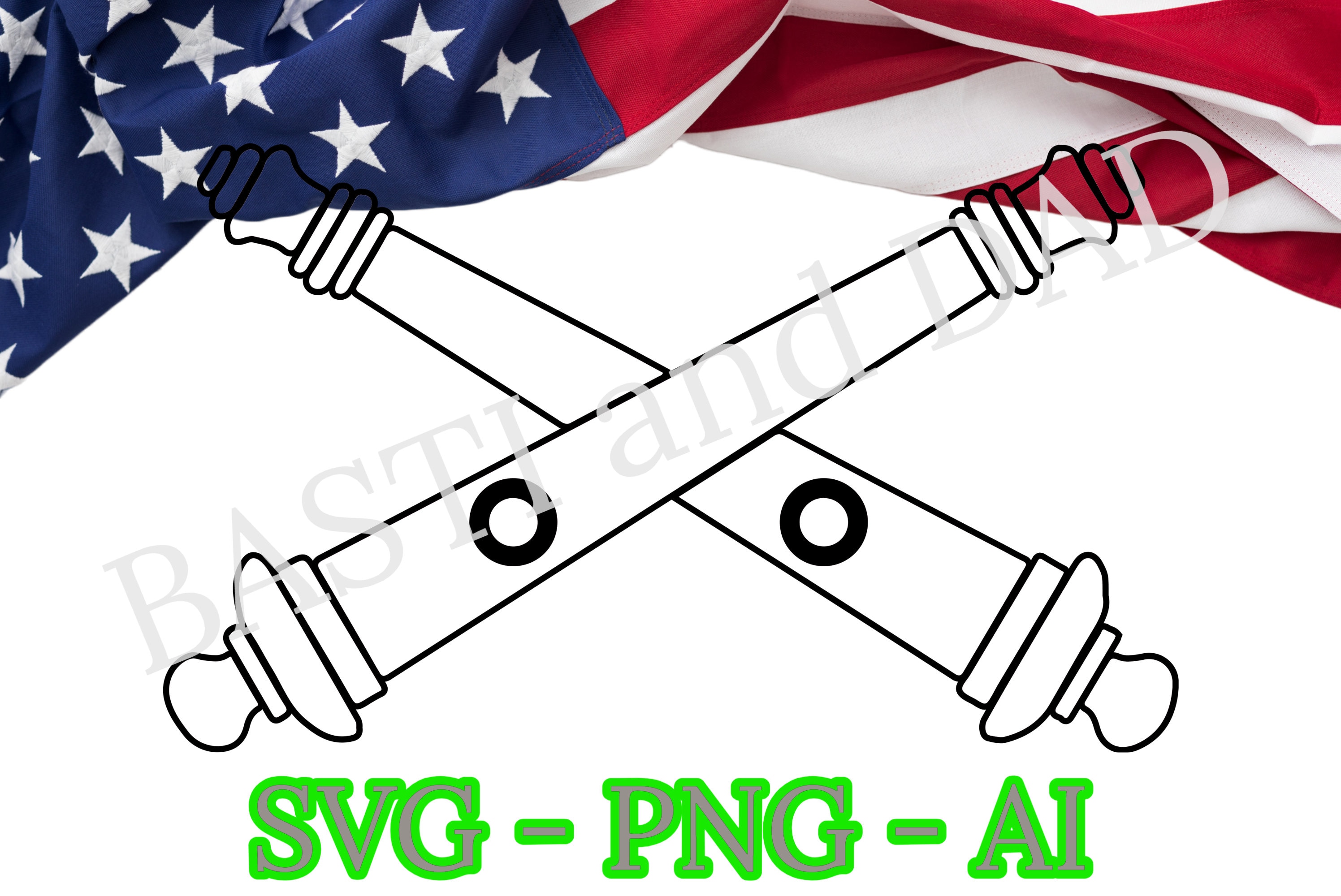 Field Artillery Crossed Cannons