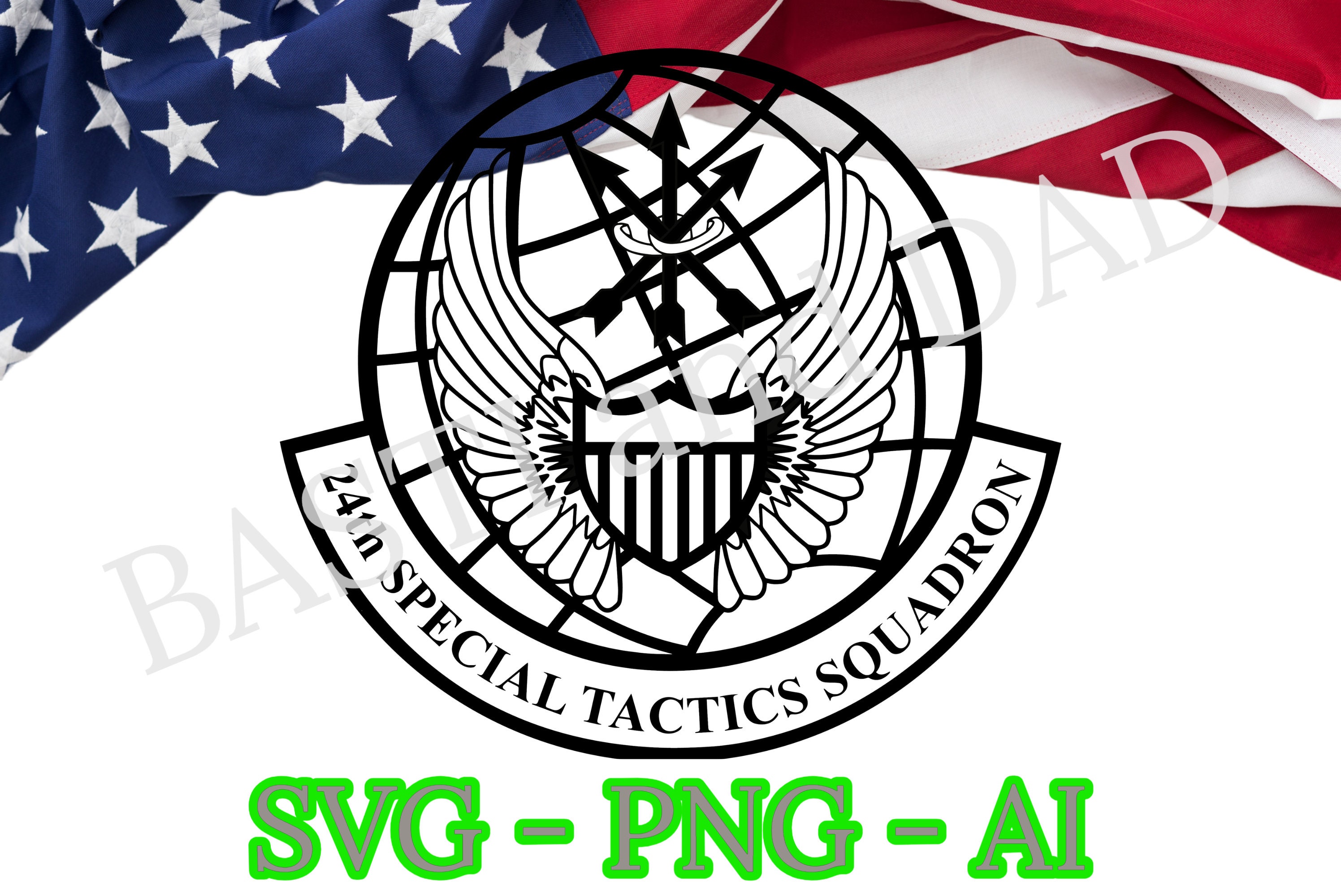 24th Special Tactics Squadron USAF SVG, Png Cut File, Ai Graphics Files ...