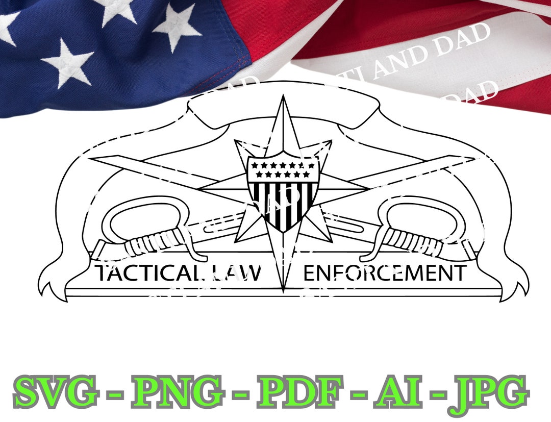 Coast Guard Tactical Law Enforcement Badge SVG: USCG Semper Paratus ...