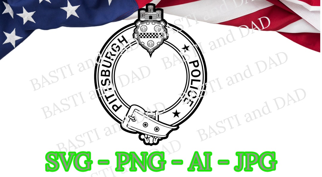 Pittsburgh Police Badge Svg, Vector PNG, Pittsburgh PD, Police Badges ...