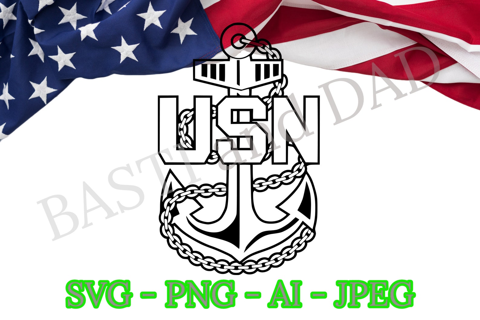 US Navy Chief Anchor Logo SVG, PNG, Ai and Jpeg Seal's, Master Chief ...