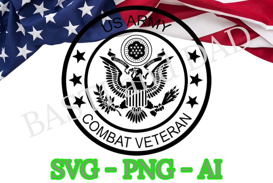 US Army Combat Veteran SVG, PNG, Ai and Jpeg, Special Forces, Airborne ...