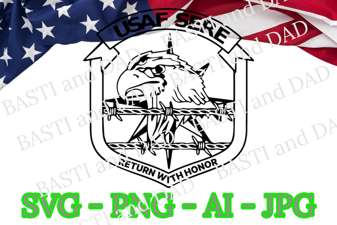 US Air Force SERE Survival, Evasion, Resistance and Escape Logo Svg ...