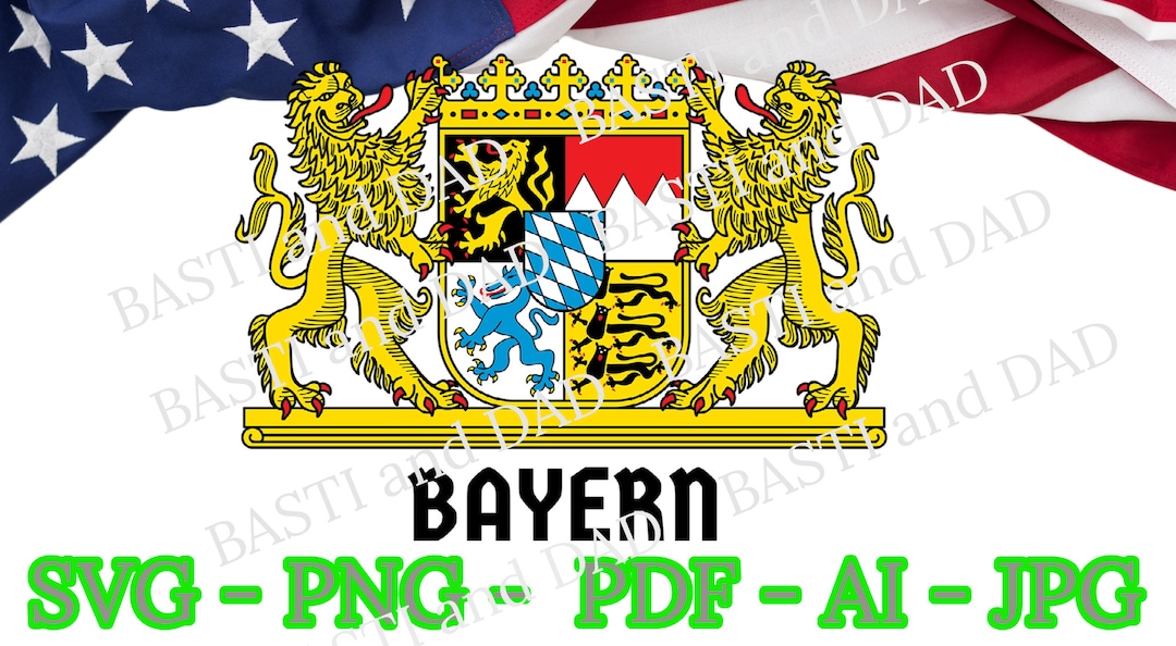 Bavarian Coat of Arms SVG, Bayern Seal, Bavarian Lions, Bavarian Flag ...