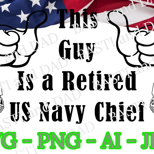 Military Retired Senior Chief Svg - Etsy