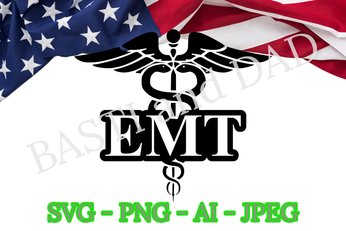 Caduceus EMT EMS Medical Staff Logo, Svg, Png, Ai and Jpeg, First ...