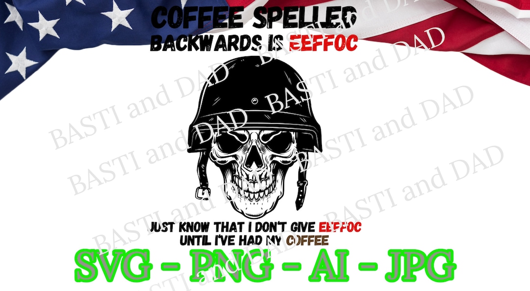 Coffee Spelled Backwards is EEFFOC File Svg Png, Crazy Funny Halloween ...