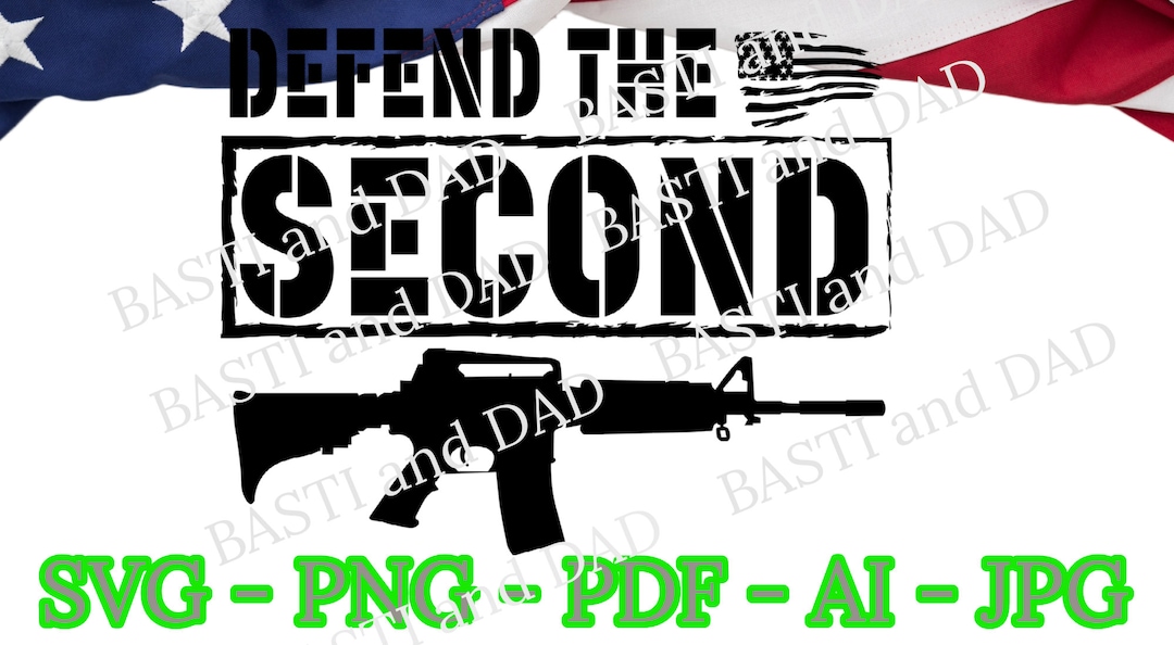 2nd Amendment US Flag SVG, Png, Ai and Jpeg, USA Patriotic Flag With ...