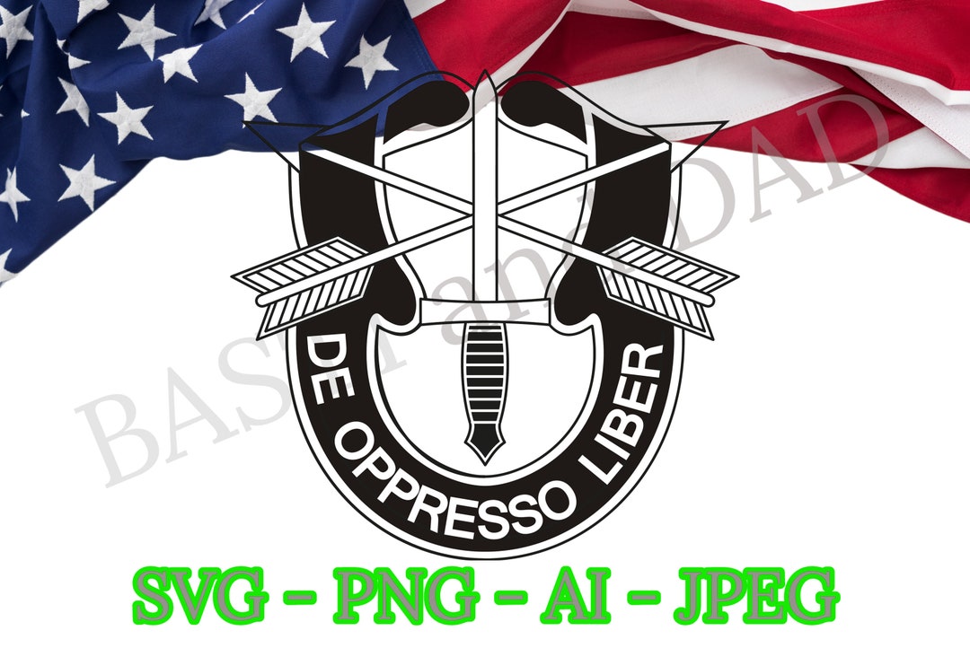 US Army Special Forces Logo SVG, PNG, Ai and Jpeg, Special Forces ...