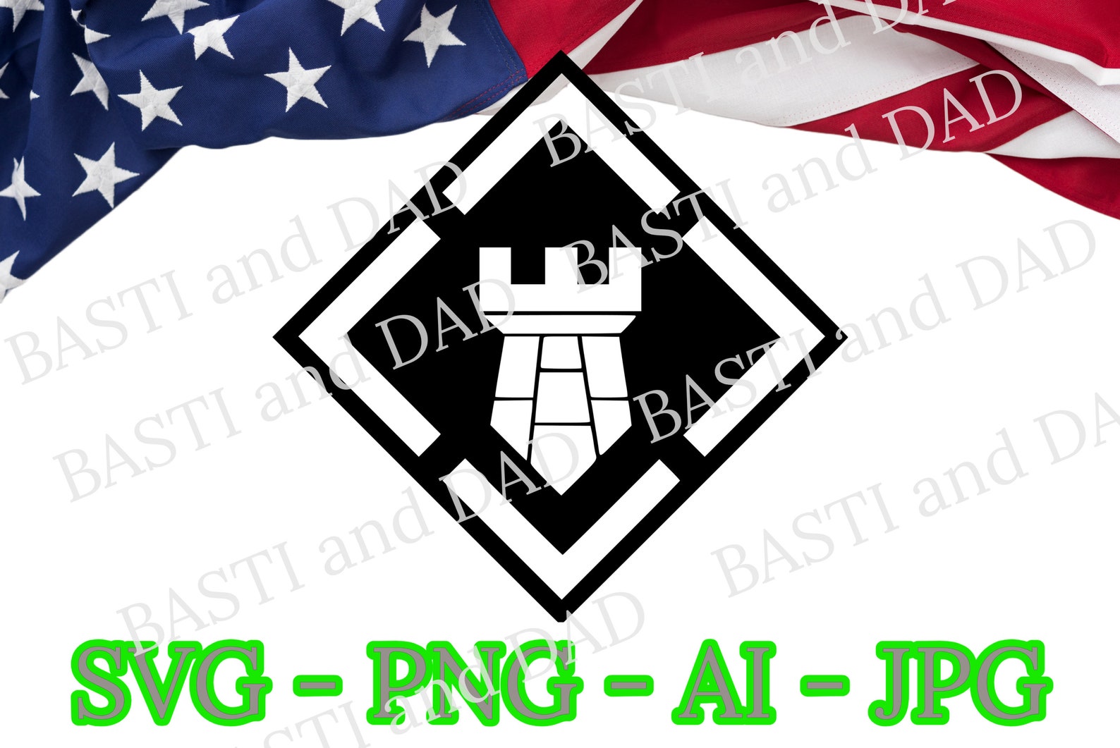 US Army 20th Engineer Brigade SVG: Combat Engineer 12B (digital Files ...