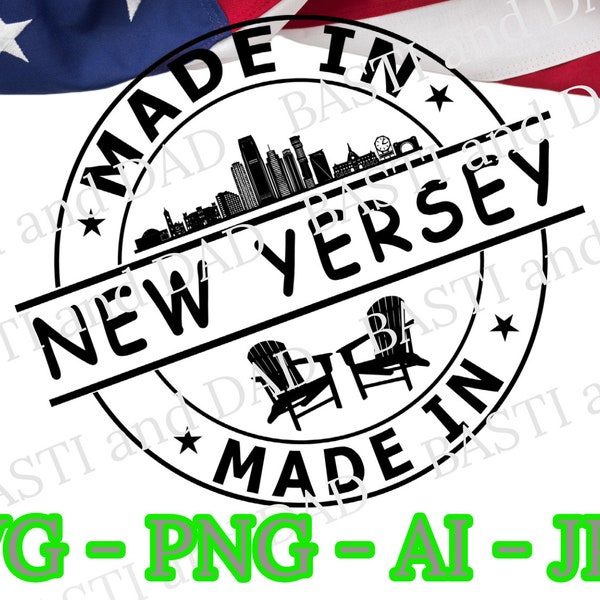 New Jersey Svg - Etsy