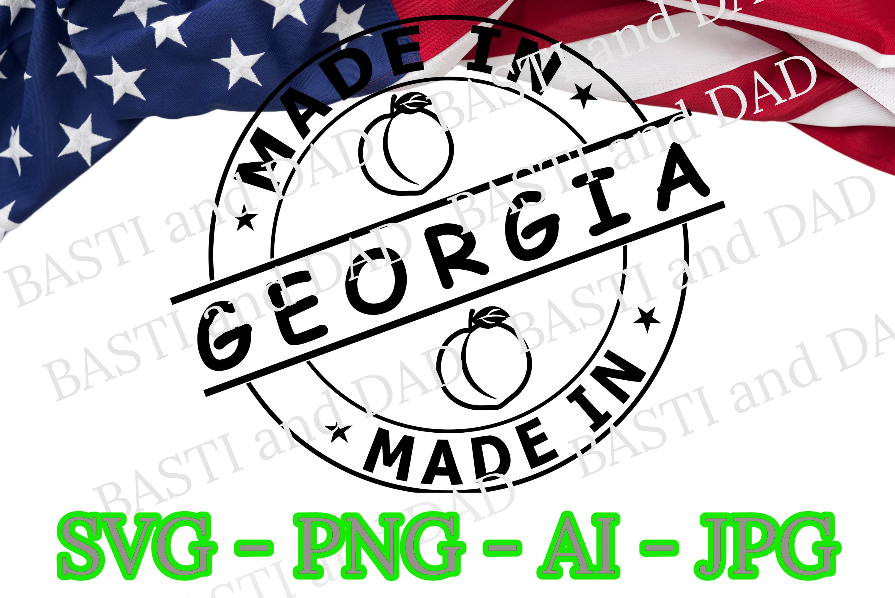 Made in Georgia Svg Georgia Svg United States Svg US State - Etsy