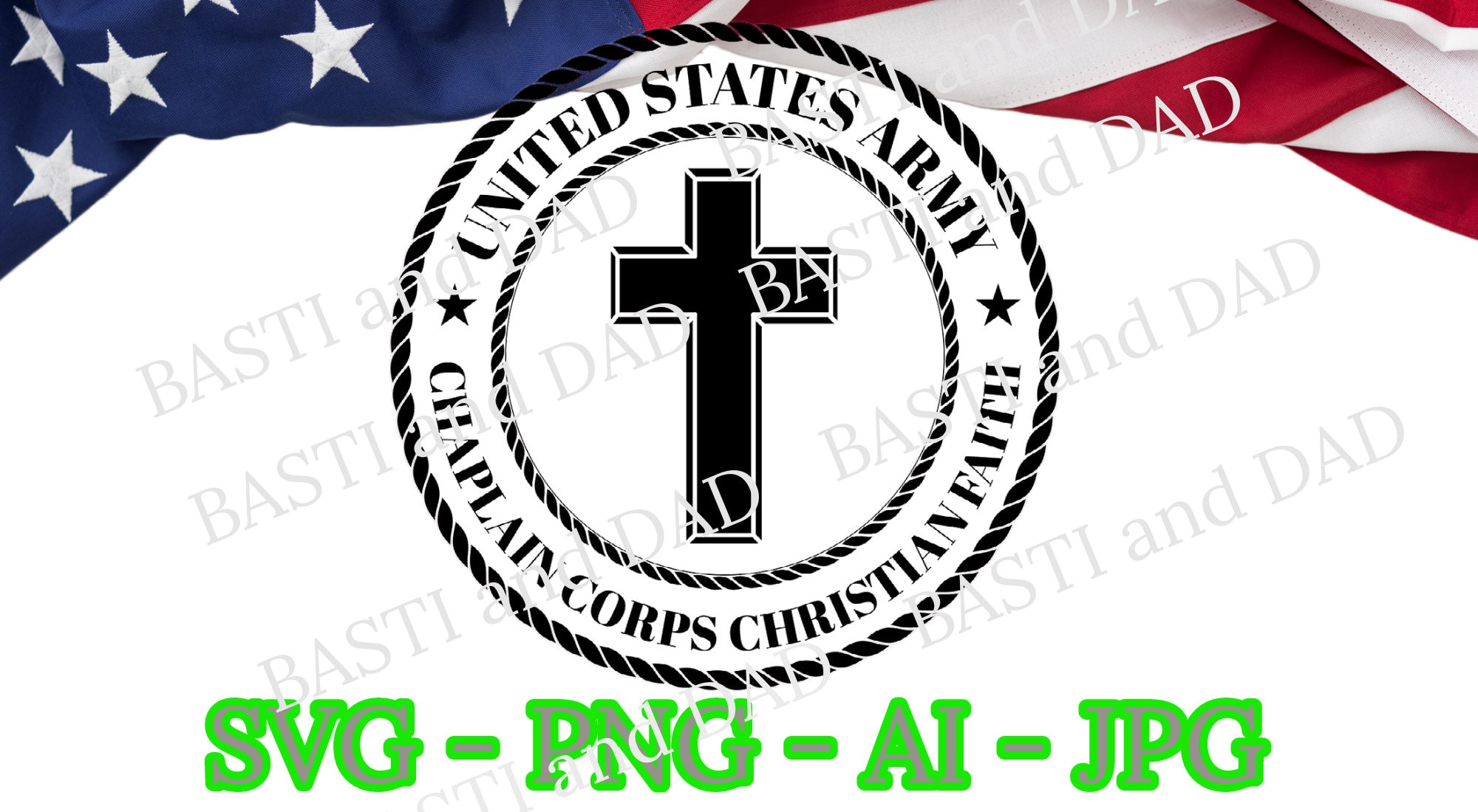 US Army Chaplain Corps Branch Insignia Svg, Army Christian, US Army ...