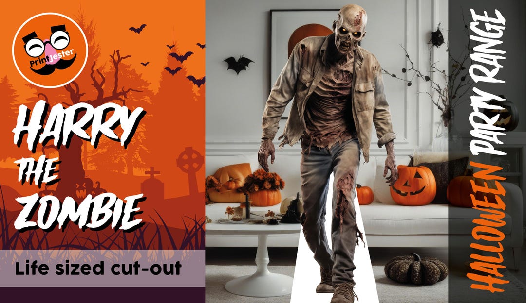 Harry the Zombie Life Size Cut-out - Etsy
