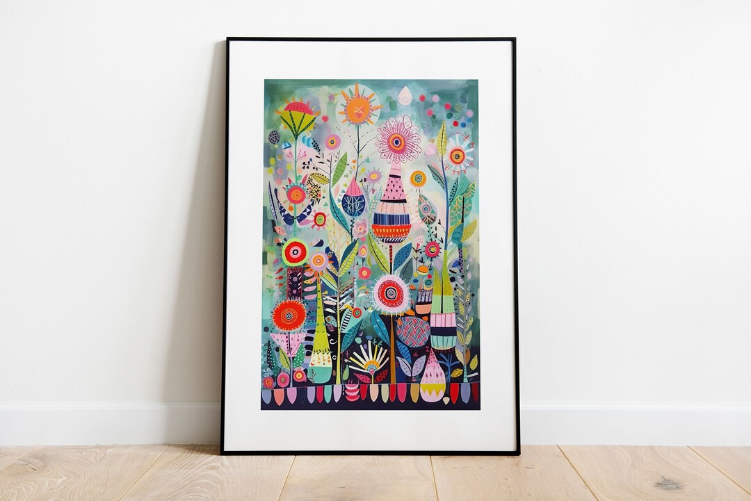 Portrait 'abstract Flowers' High Definition Art Prints - Etsy