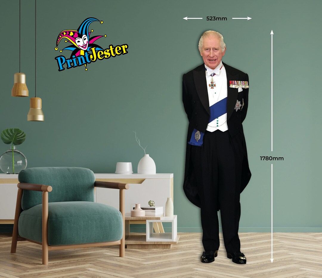King Charles Life Size Cardboard Cut-out - Etsy