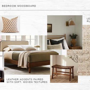 Custom Mood Board | Transitional Bedroom | Interior Design | Virtual ...