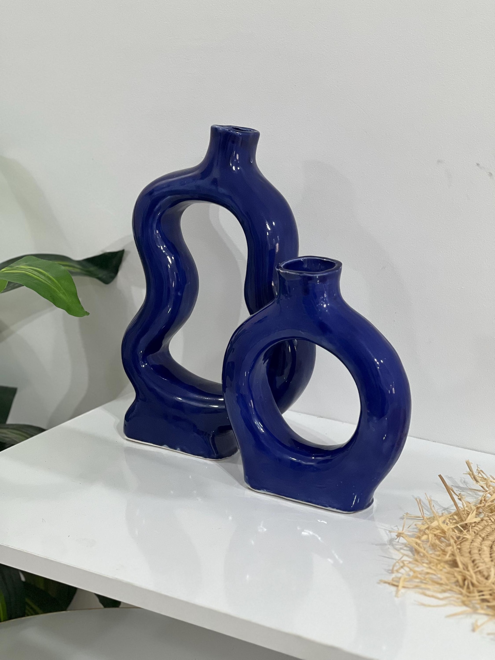 Set of Abstract Handmade Ceramic Vases | Creative Home Decor | Set of 2 ...