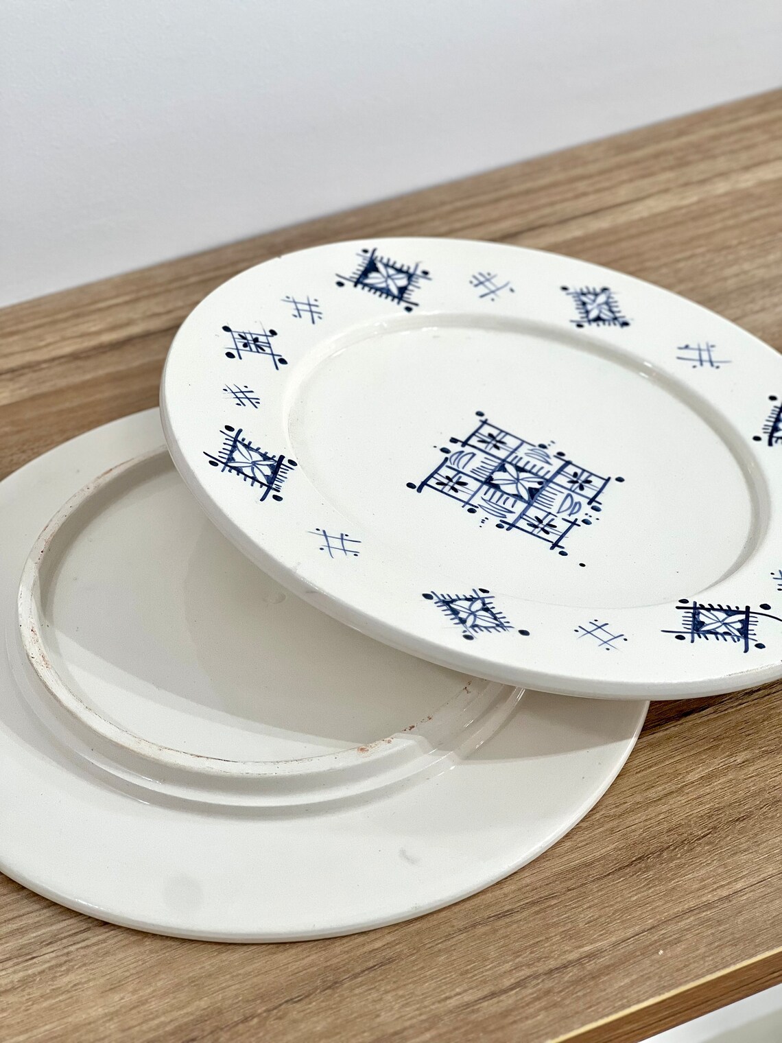 Set of 2 Handmade and Hand-painted Moroccan Ceramic Plate Moroccan ...