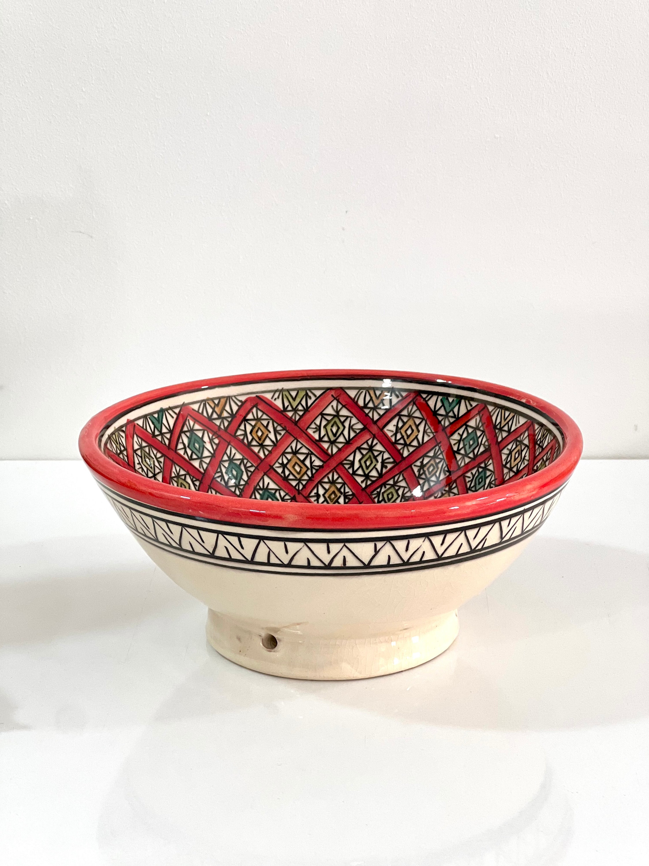 Moroccan Handmade Ceramic Salad Bowl, Handmade Pottery Bowl ...