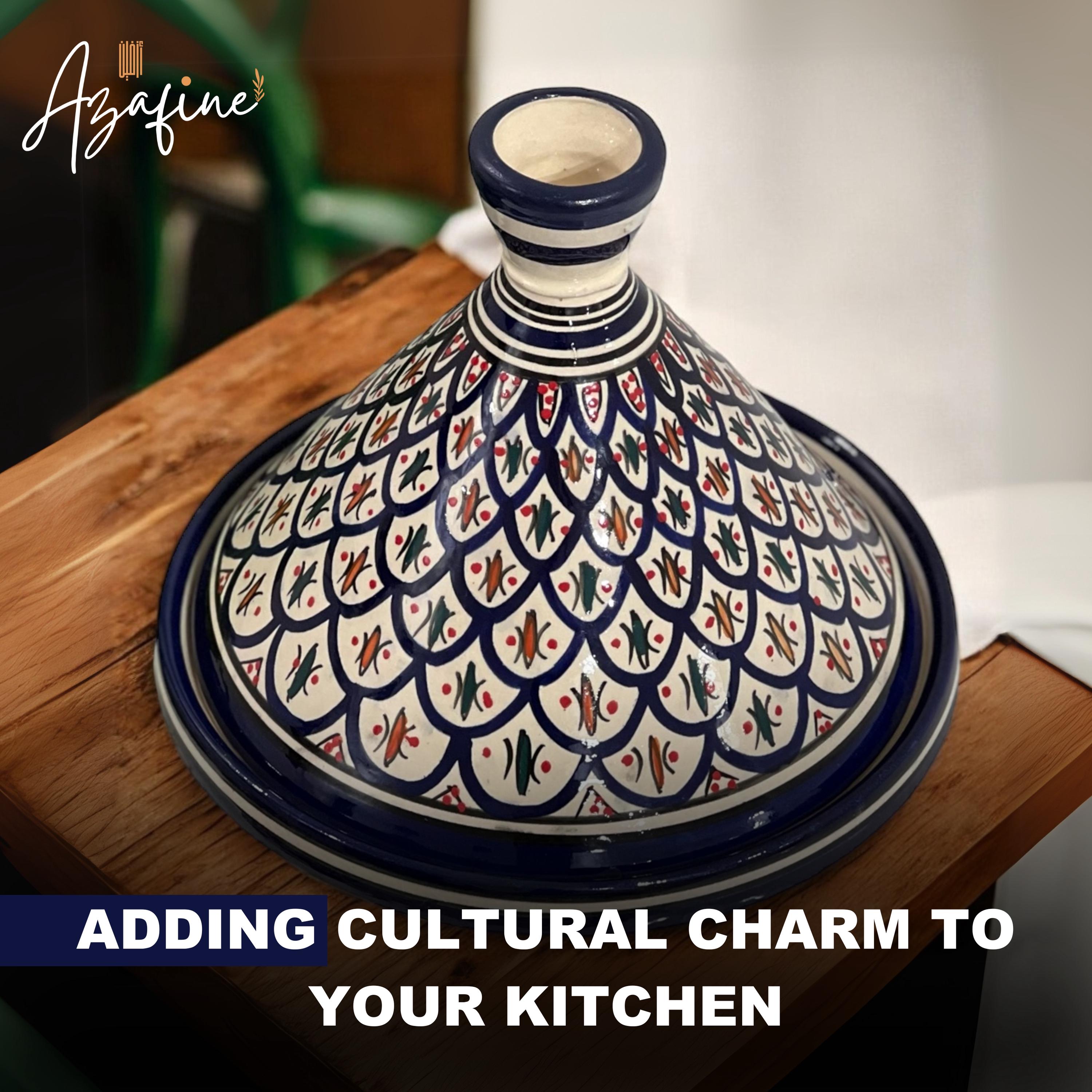 Moroccan Ceramic Tagine Pot, Cooking & Serving Tagine, Hand-painted ...