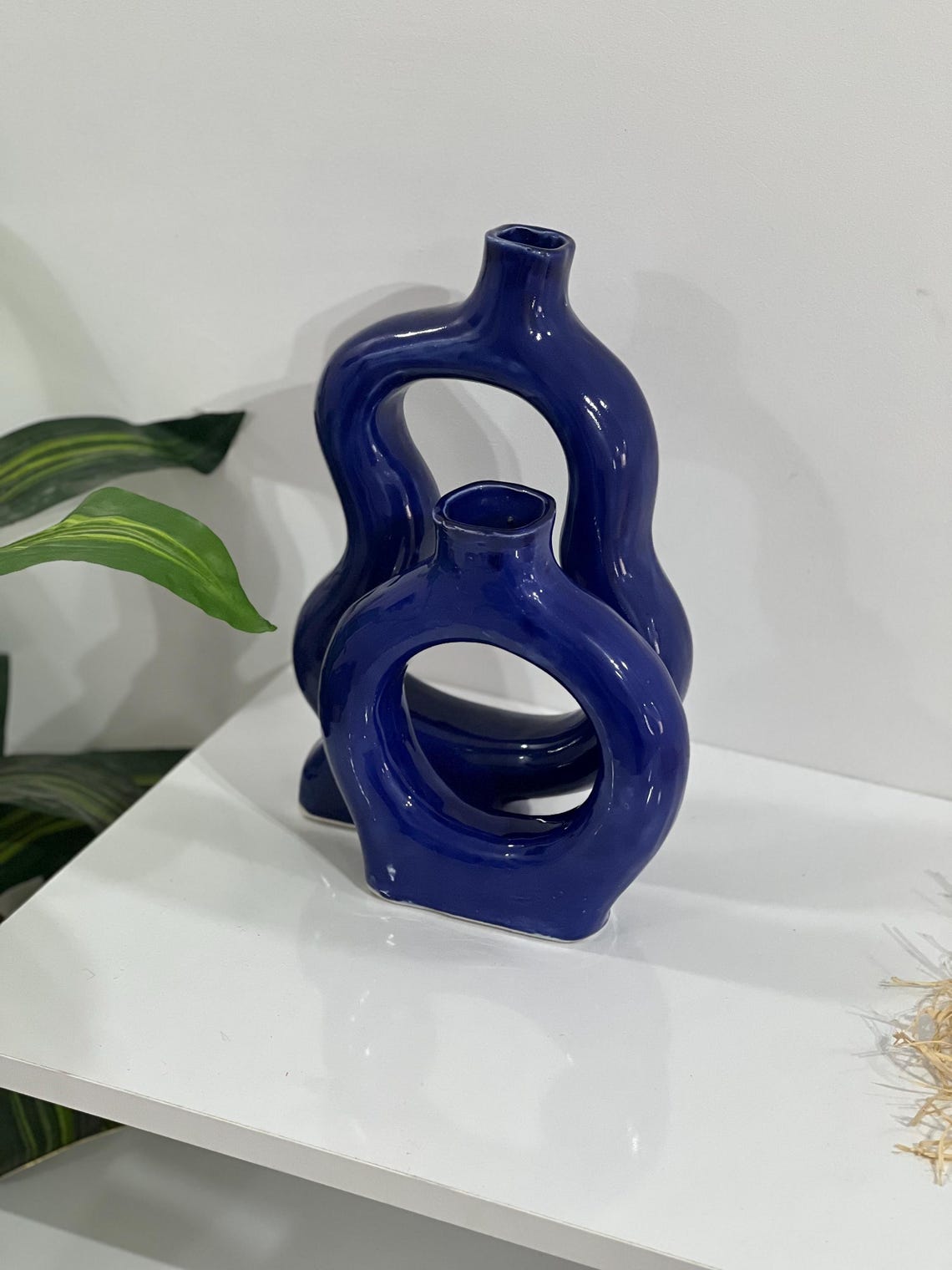 Set of Abstract Handmade Ceramic Vases | Creative Home Decor | Set of 2 ...