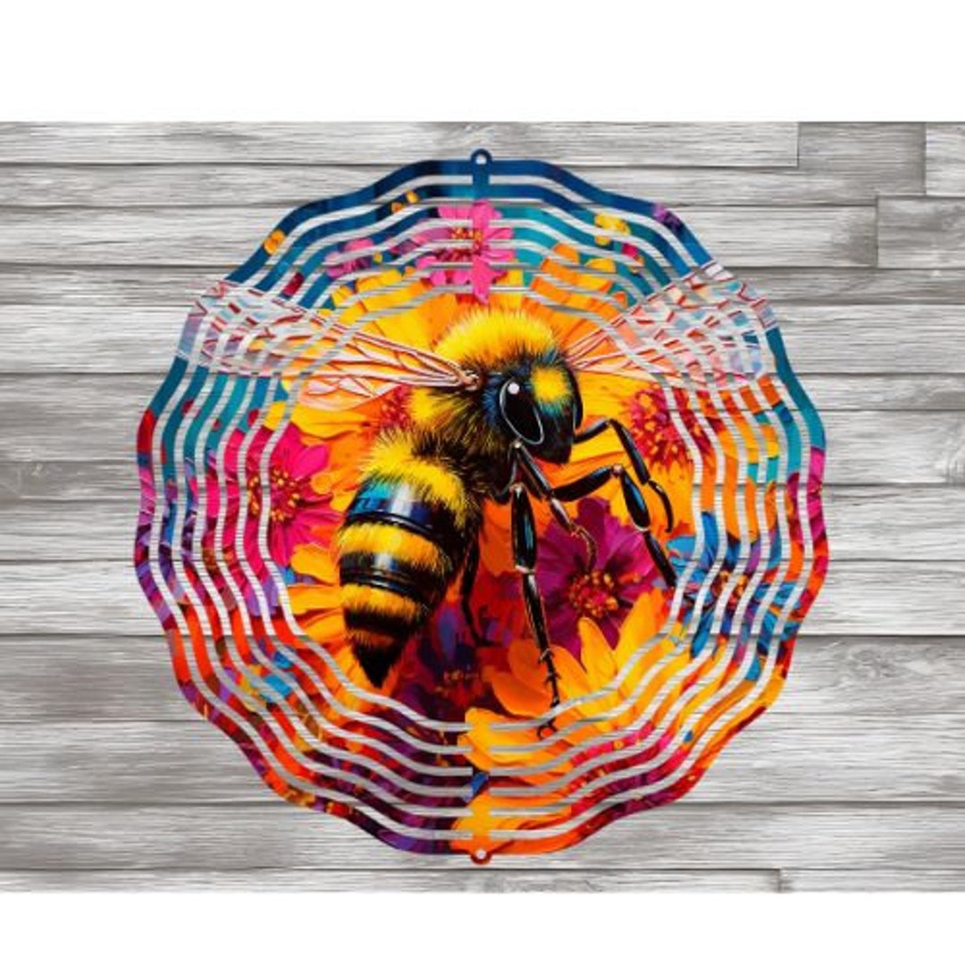 Bee Wind Spinner PNG Wind Spinner Designs Sublimation Spinners Wind ...