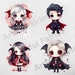 Cute Chibi Vampires Chibi Clipart Halloween Clipart Gothic Clipart ...