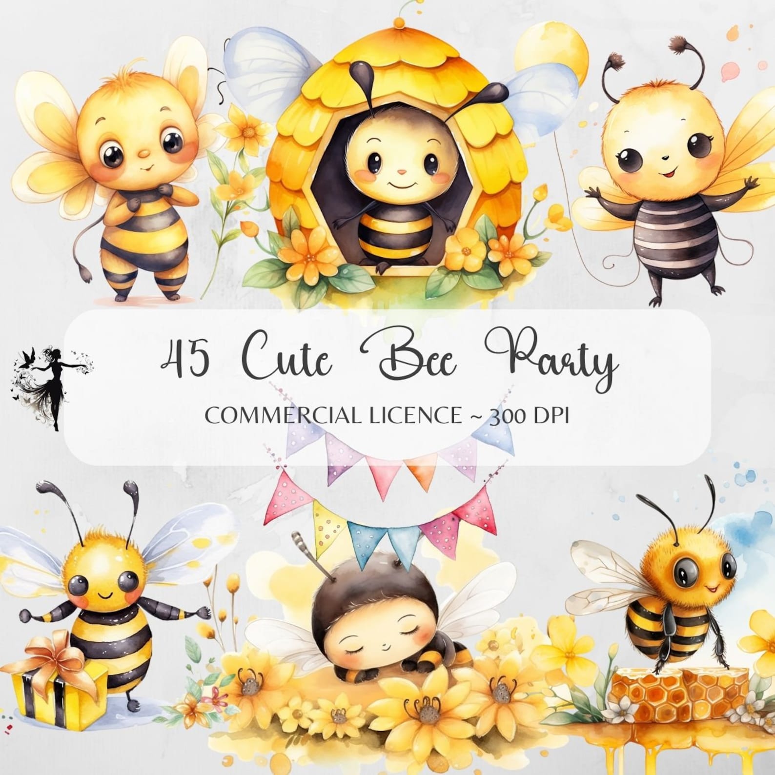 Honey Bee Clipart Bee Stickers Beehive Clipart Sublimation Designs Junk ...