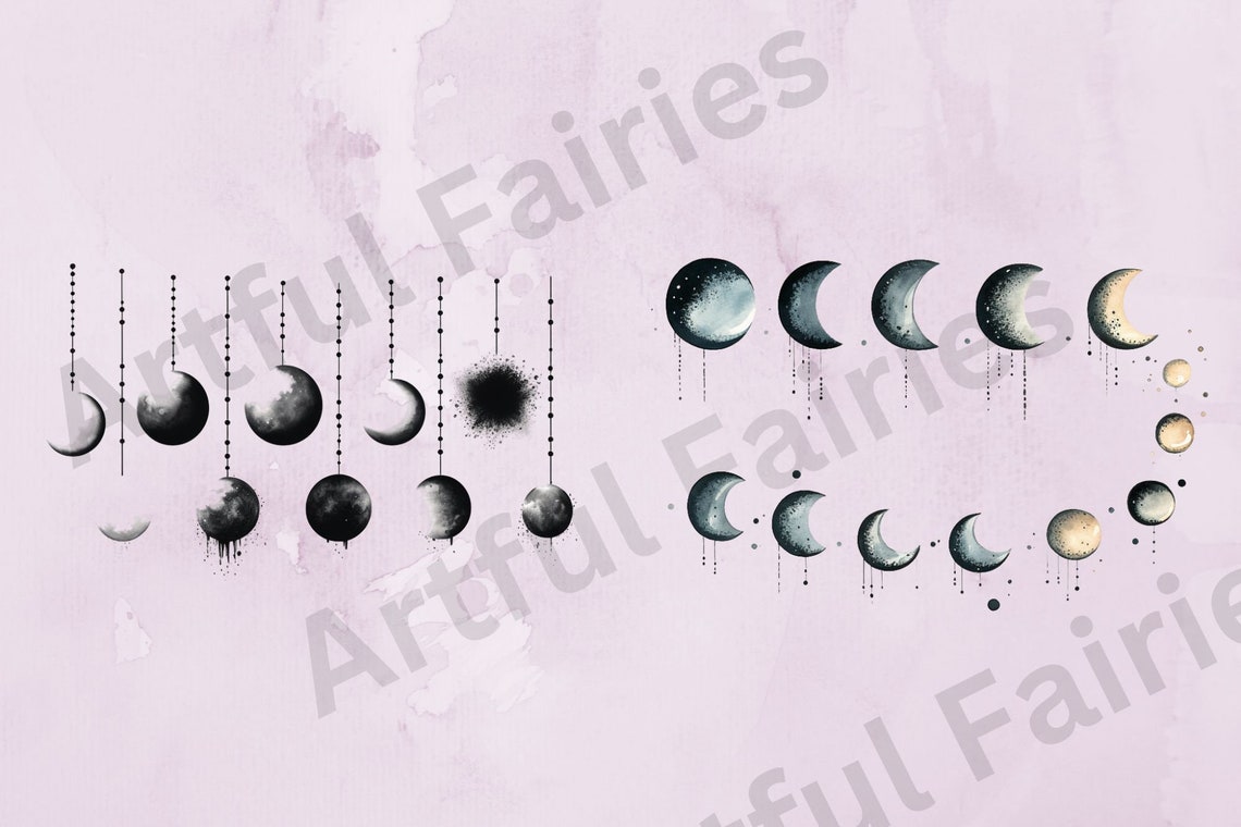 Moon Phase SVG Celestial Svg Moon Phases SVG Moon Phase Png Moon SVG ...