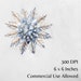 Silver Snowflake PNG Watercolor Snowflake Clipart Snowflakes PNG ...