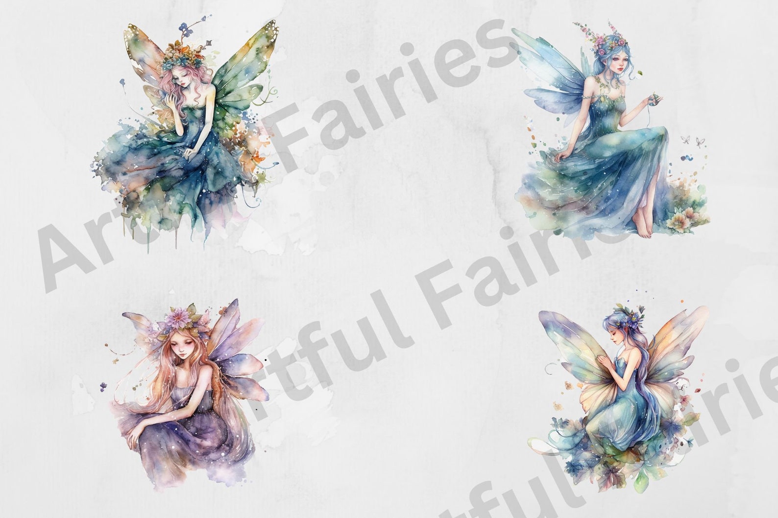 Fairy Clipart Fairy PNG Fantasy Clipart Watercolor Clipart Fairies ...