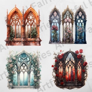 Gothic Windows Clipart Witchy PNG Witchy Clipart Gothic Clipart ...