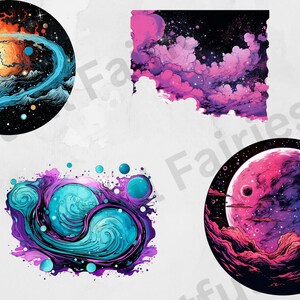 Galaxy Clipart Galaxy PNG Space Clipart Galaxy Background Moon Clipart ...