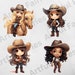 Cowgirl Clipart Western Clipart Cowgirl PNG Chibi Clipart Chibi PNG ...