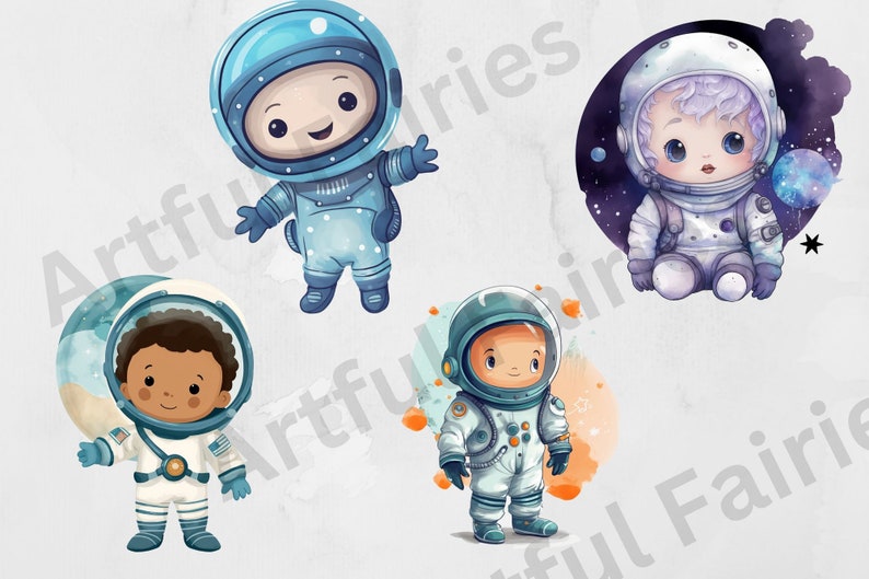 Astronaut Clipart Space Clipart Galaxy Clipart Astronaut Print ...