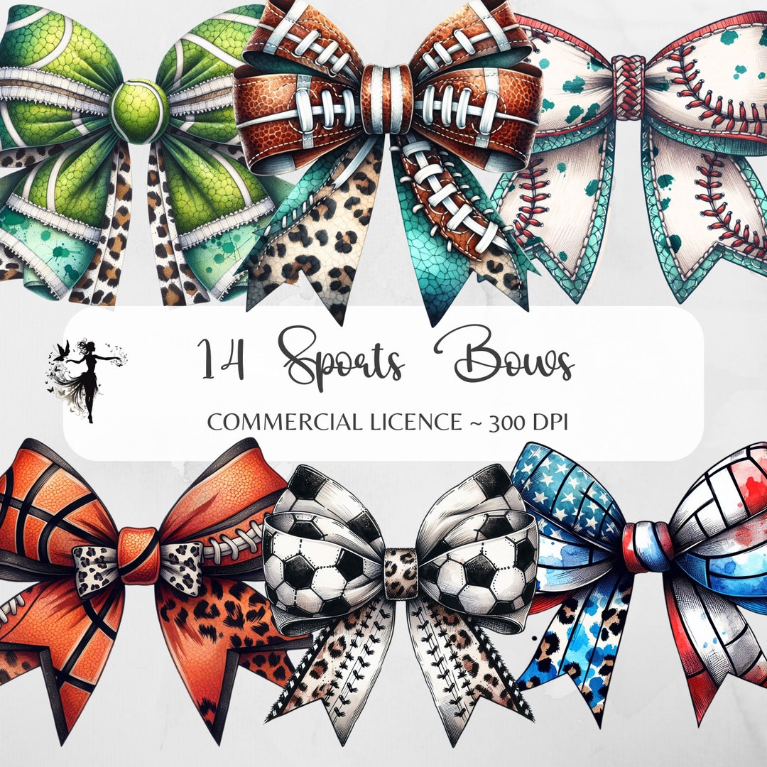 Sport Coquette Bow Sublimation PNG Design Bundle Sports PNG Bundle ...