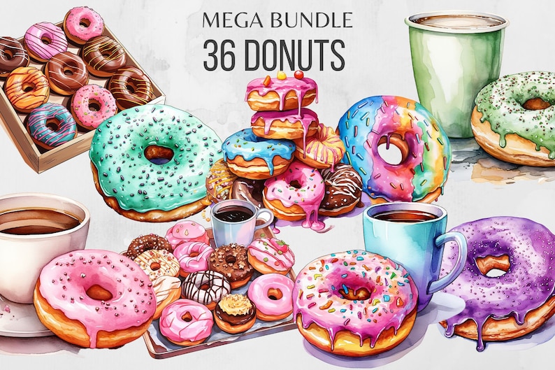 Donut Clipart Donut PNG Donuts PNG Food Clipart Rainbow Clipart Candy ...