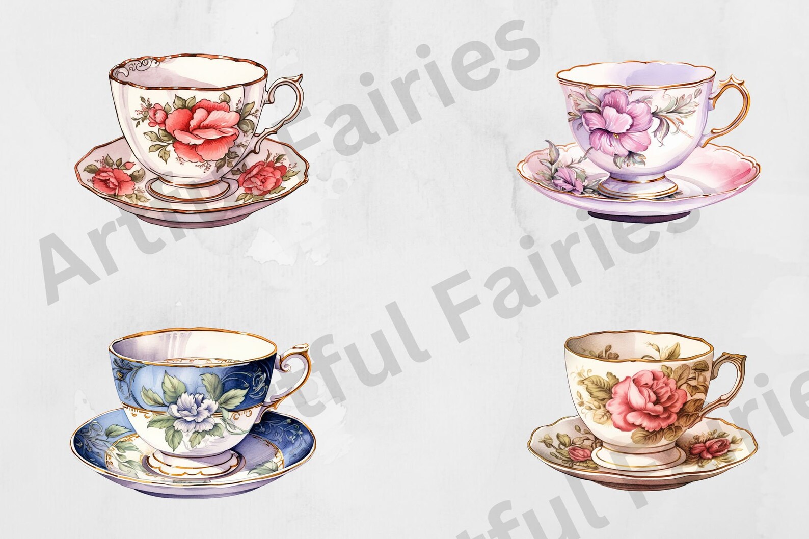 Vintage Tea Cup Clipart PNG Vintage Pink Teacup Clipart Tea Cup Png Tea ...