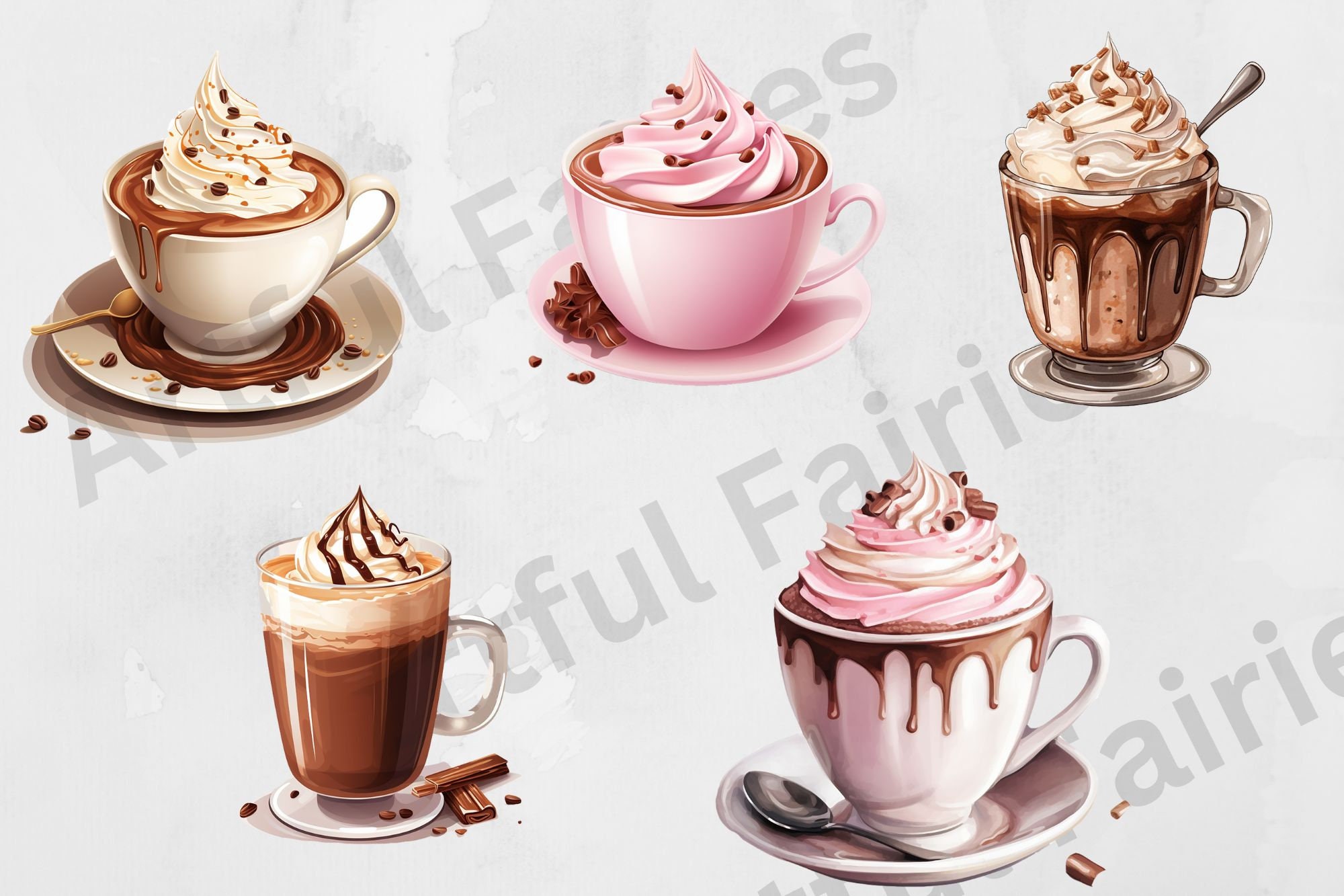 Hot Chocolate Clipart Hot Cocoa Clipart Hot Chocolate PNG Hot - Etsy