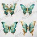 Butterfly Clipart Teal Butterfly PNG Butterflies PNG Gold Butterfly ...