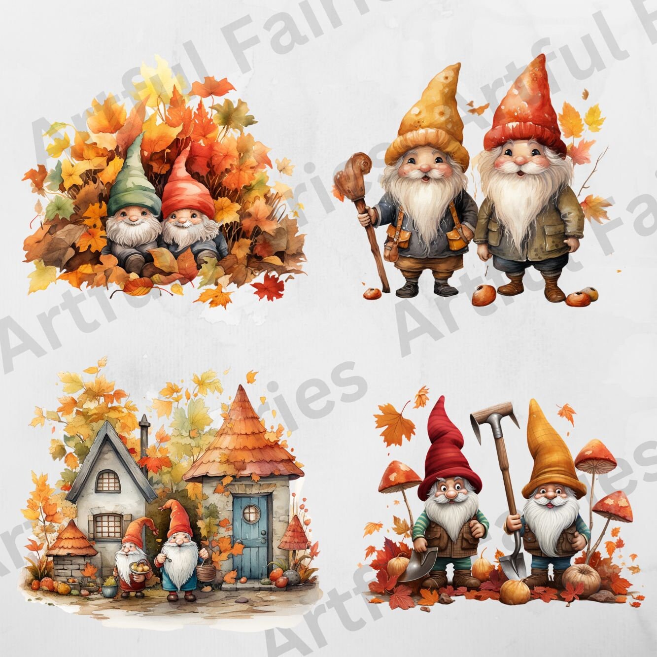 Fall Gnome Clipart Gnomes PNG Fall Garden Gnome PNG Gnome Fall PNG Fall ...