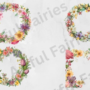 Floral Clipart Flower Clipart Floral Wreath PNG Watercolor Floral ...