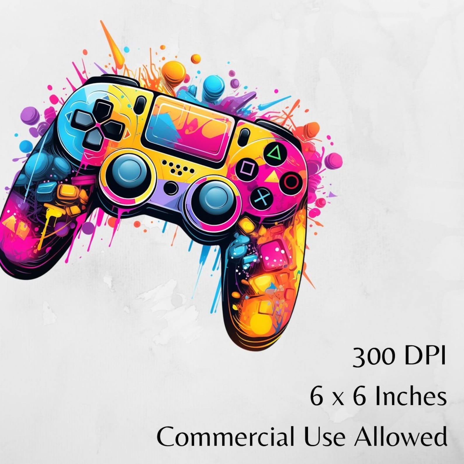 Game Controller Clipart Gamer PNG Sublimation Design T Shirt Card ...