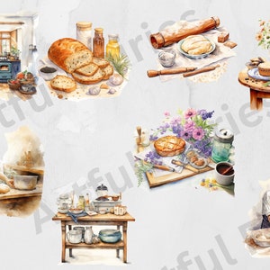 Watercolor Baking Clipart Baking PNG Farmhouse Clipart Food Clipart ...