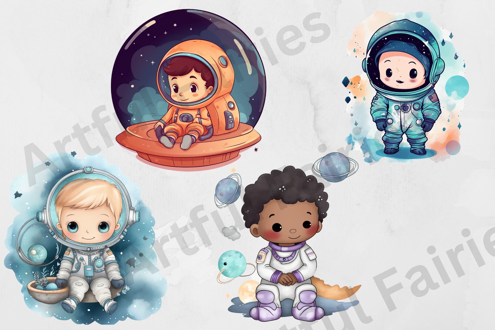 Astronaut Clipart Space Clipart Galaxy Clipart Astronaut Print ...